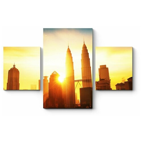 Модульная картина Куала-Лумпур встречает рассвет 150x98