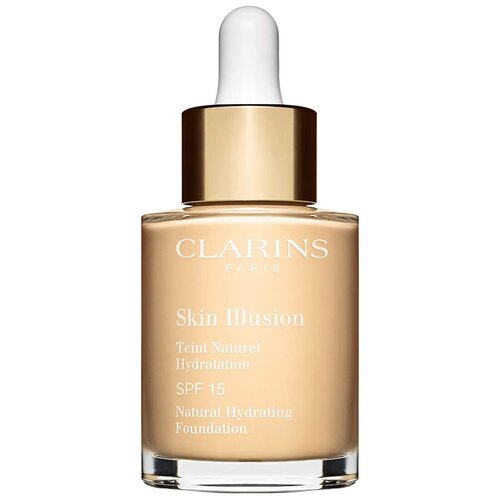 Clarins Увлажняющий тональный крем с легким покрытием Skin Illusion, SPF 15, 30 мл, оттенок: 100.5 cream