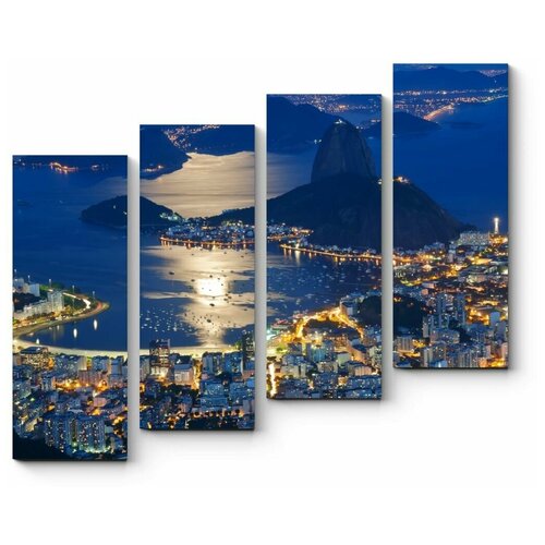 Модульная картина Великолепный Рио-де-Жанейро 130x112
