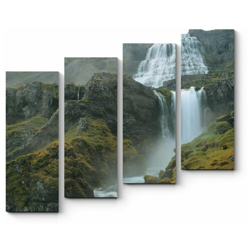 Модульная картина Водопад Диньянди150x129