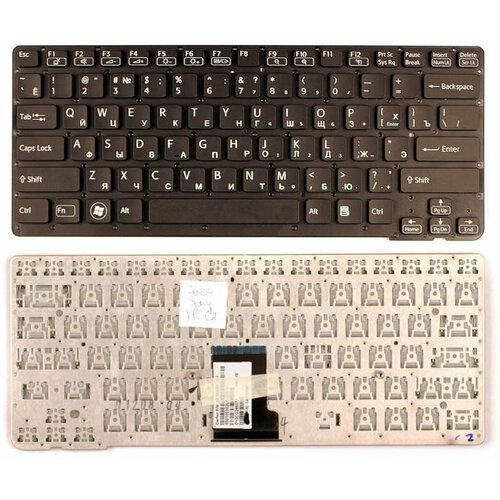 Клавиатура для ноутбука Sony Vaio VPC-CA2S1E/P черная без рамки
