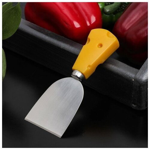 Нож для сыра Доляна Cheese, 13 см, цвет жёлтый
