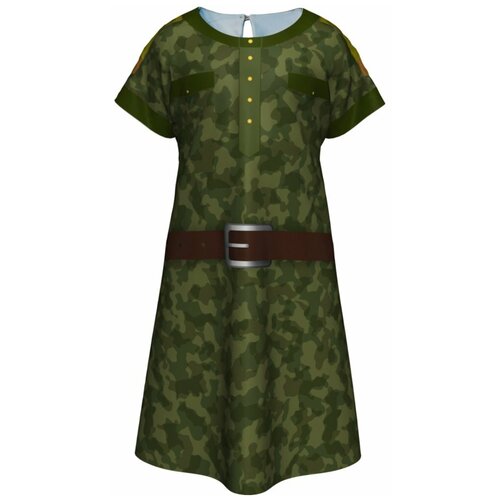 Военное платье для девочки (17827) 146 см