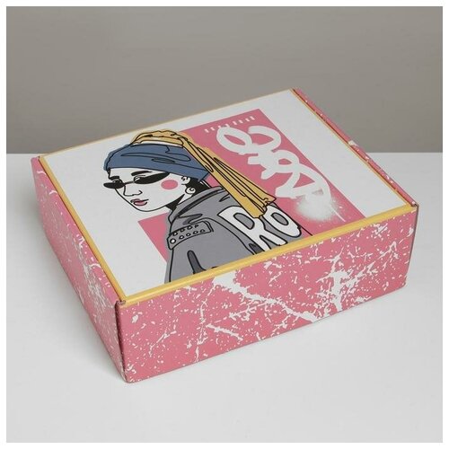 Коробка складная «Девушка с серёжкой», 27 × 21 × 9 см