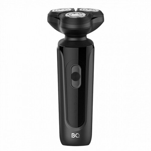 Электробритва BQ SV1006, 3 Вт, роторная, 3 головки, сухое/влажное бритьё, от АКБ, чёрная