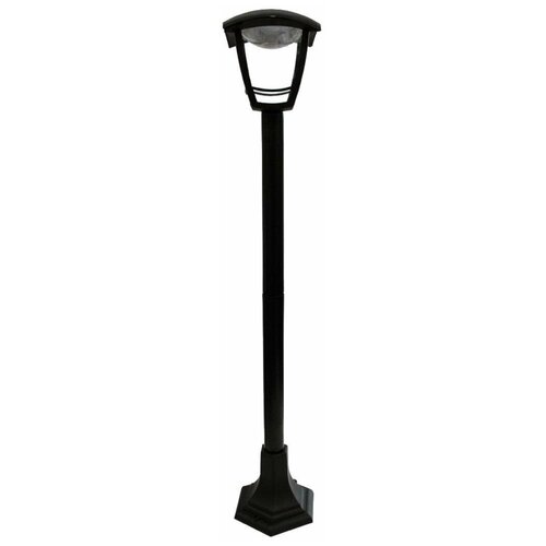 Светодиодный садово-парковый светильник, столб, Валенсия 4, 8Вт, 720Лм, 6500К, черный