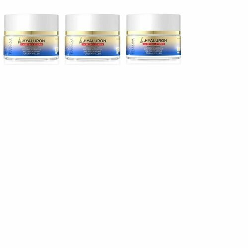 Eveline Cosmetics Дневной и ночной омолаживающий крем-филлер 50+ bioHYALURON 3 x RETINOL SYSTEM, 50 мл, 3 шт