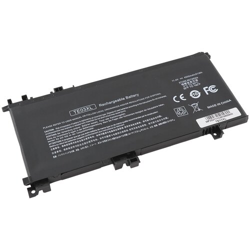 Аккумулятор TE03XL для HP Omen 15-AX / Pavilion 15-BC 11.4V 4500mAh