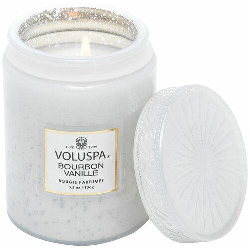 VOLUSPA Ароматическая свеча VOLUSPA - "Ваниль Бурбон" в маленькой стеклянной банке с крышкой 156 г