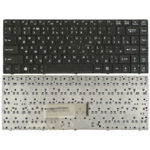 Клавиатура для ноутбука MSI CX480 X350 X360 X370 X420 X460 X460DX черная с рамкой