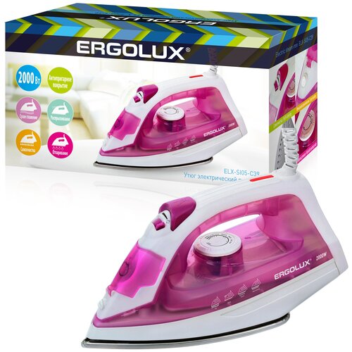 Утюг Ergolux ELX-SI05-C39 (фиолетовый/белый)