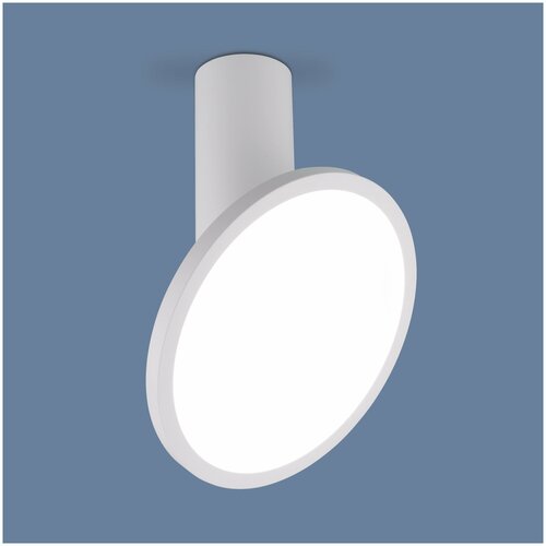 Потолочный светильник Elektrostandard DLS029, 12 Вт, кол-во ламп: 1 шт., 4200 К, цвет арматуры: белый, цвет плафона: белый