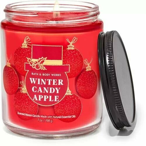 Bath And Body Works ароматическая свеча с 1 фитилем Winter Candy Apple