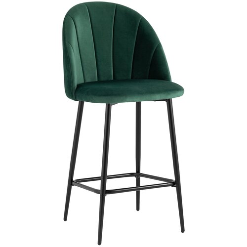 Полубарный стул TRIXETY VOLAN, зеленый велюр