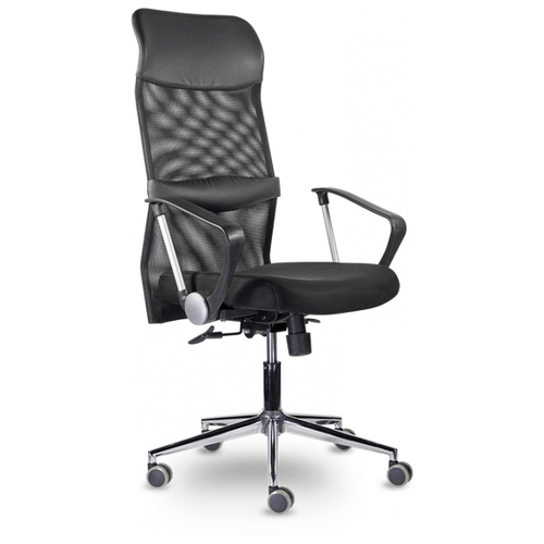 Компьютерное кресло UTFC МС-040 Директ Люкс В для руководителя, обивка: искусственная кожа, цвет: черный