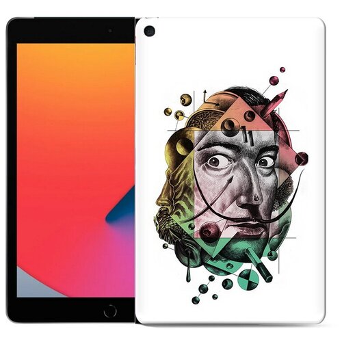 Чехол задняя-панель-накладка-бампер MyPads разноцветное лицо абстракция для iPad mini 5 7.9 (2019)-A2133/A2124/A2126/A2125 противоударный
