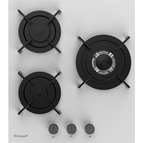 Варочная панель Weissgauff HG 430 WGV WOK-конфорка, 3 года гарантии, автоматический электроподжиг, Рукоятки Hi-Tech