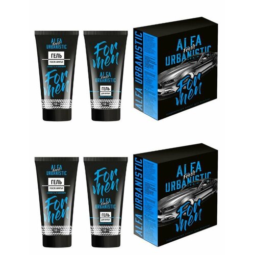 Family Cosmetics Подарочный набор Alfa Urbanistic Fresh, Гель для бритья, 150 мл + гель после бритья, 150 мл, 2 уп.