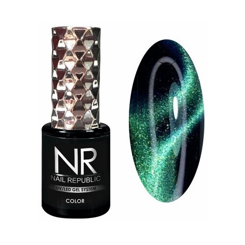 Nail Republic Гель-лак 3D Cat, 10 мл, 28 green-grass