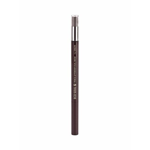 Карандаш-пудра для бровей 03, 0.5 гр*0.3 гр, Pencil & Powder Dual Brow 03. black gray, THE SAEM