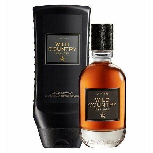 AVON Парфюмерный набор Wild Country (Туалетная вода 75мл+Шампунь-гель 250мл)
