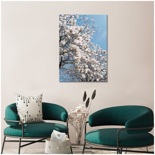 Интерьерная картина на холсте / картина на стену - Цветущая яблоня 20х30