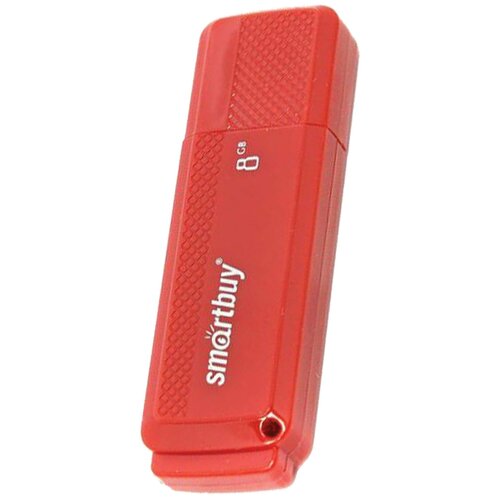 Флеш- диск 8 GB, SMARTBUY Dock, USB 2.0, красный, SB8GBDK- R