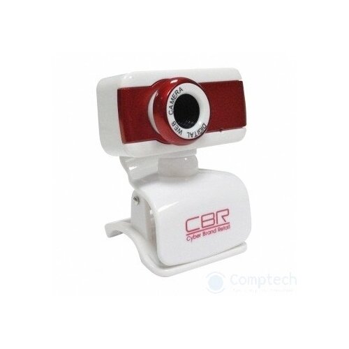 CBR CW 830M Red Веб-камера с матрицей 0 3 МП разрешение видео 640х480 USB 2.0 встроенный микрофо