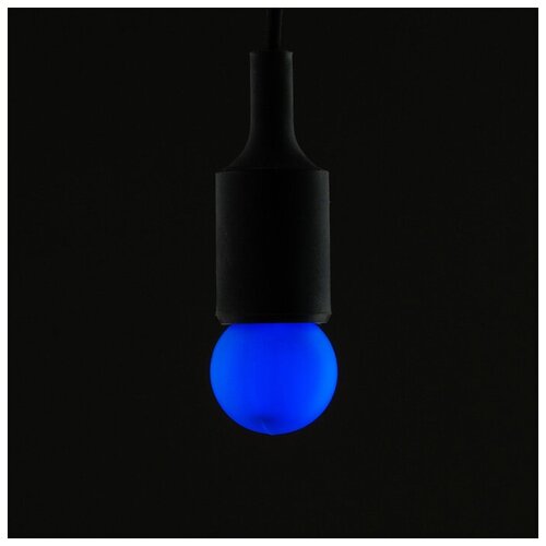 Luazon Lighting Лампа светодиодная Luazon Lighting "Шар", G45, Е27, 1.5 Вт, для белт-лайта, синяя