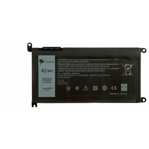 Battery / Аккумулятор для ноутбука Dell Inspiron 15-5538, 15-5570, Vostro 15-5568, 13MF PRO-D1508TS, 13MF PRO-D1708TS, ZeepDeep Energy 42Wh, 3500mAh