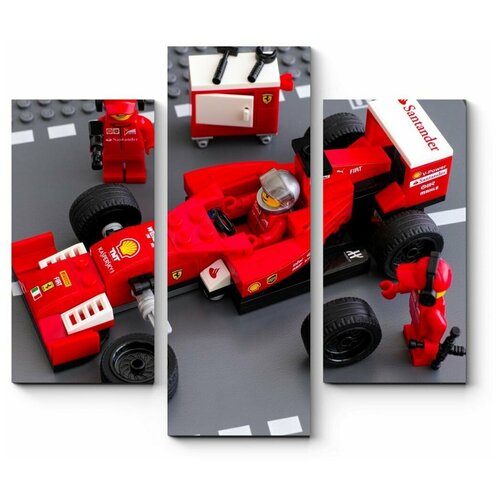 Модульная картина Lego команда Ferrari F14 T гоночный автомобиль130x117