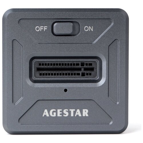 Док-станция SSD M.2 NVME AgeStar 31CBNV1C (Gray) USB 3.1, алюминий, серый