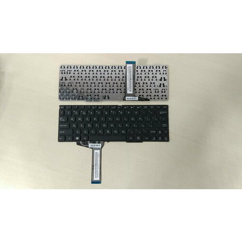 Клавиатура для ноутбука Asus T100, T100TA черная, без рамки (Версия 2 - длинный шлейф, нет креплений под винты)