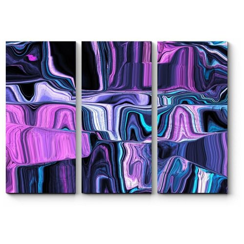 Модульная картина Цветной мрамор 80x57