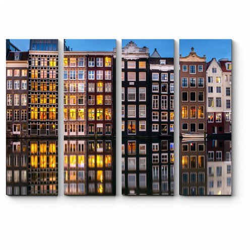Модульная картина Огни Амстердама110x83
