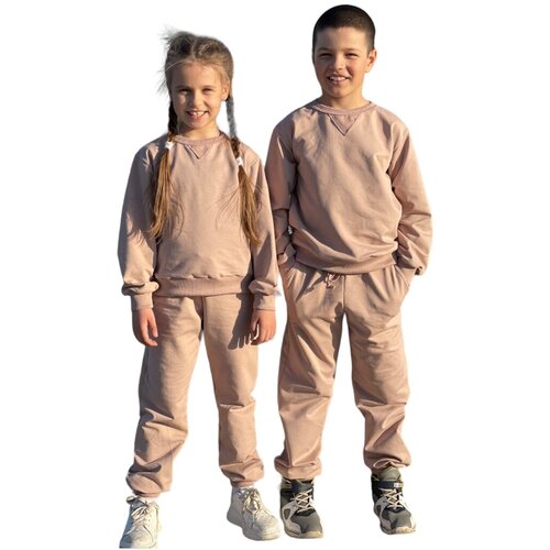 Комплект одежды KEYIF, размер 122, розовый, бежевый