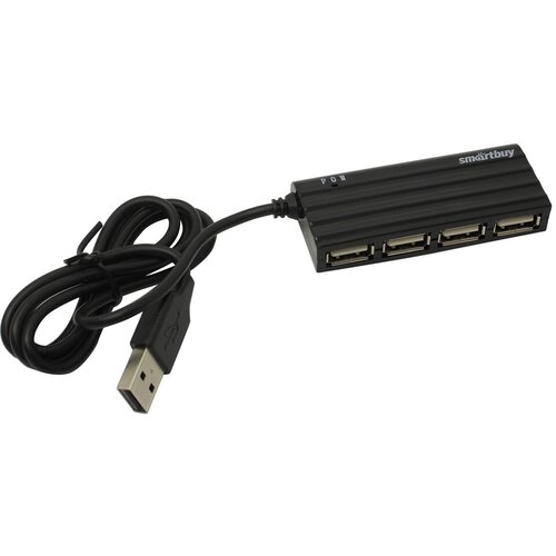 USB 2.0 Хаб Smartbuy 6810, 4 порта, черный (SBHA-6810-K)