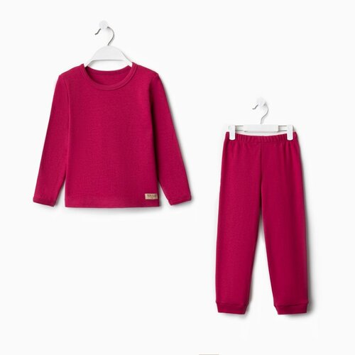 Пижама  Minaku, размер 98, бордовый