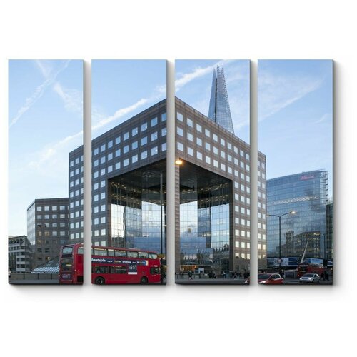 Модульная картина Современная архитектура Лондона 90x68