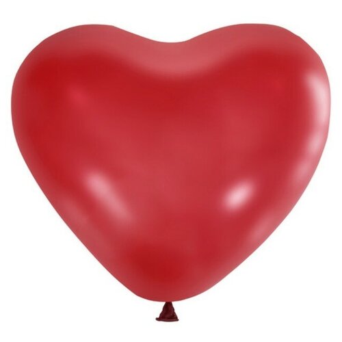 Latex Occidental Шар латексный 12" «Сердце» Cherry red, набор 50 шт.