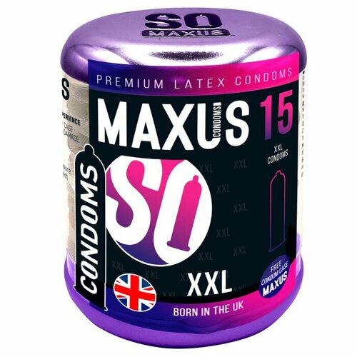 Презервативы Maxus XXL увеличенного размера - 15 шт, цвет не указан