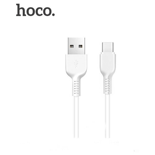 Кабель Hoco X20, Type-C - USB, 2 А, 1 м, PVC оплетка, белый