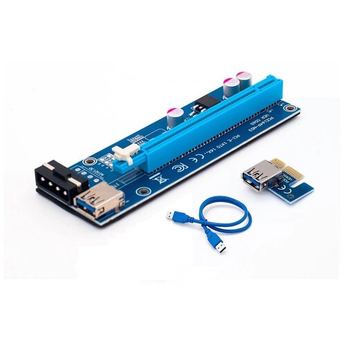 Аксессуар Райзер KS-is PCIe 1x - 16x с питанием Molex KS-346