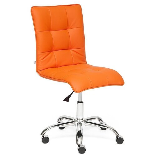 Компьютерное кресло TetChair Zero универсальное, обивка: искусственная кожа, цвет: оранжевый
