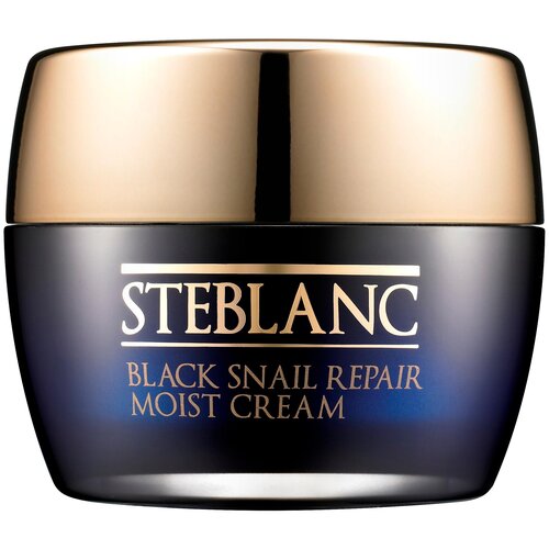 Steblanc Увлажняющий крем для лица с муцином Black Snail Repair Moist Cream, 55 мл