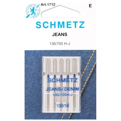 Набор игл для джинсы Schmetz №100 130/705H-J 5шт