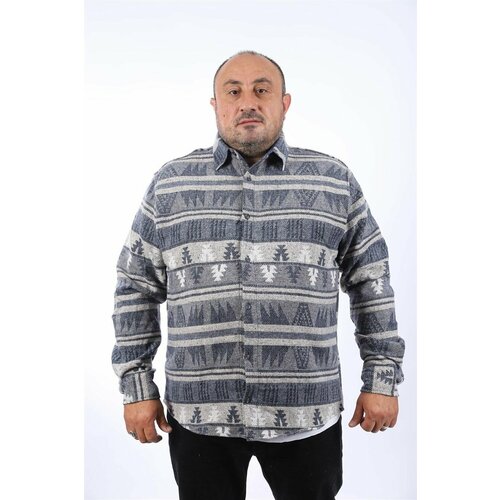 Рубашка MOCGRANDE, размер 9XL, синий