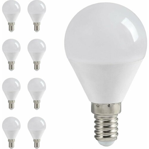 Светодиодная лампа IEK Eco 3W эквивалент 25W 4000K 216Лм E14 шар (комплект из 8 шт)