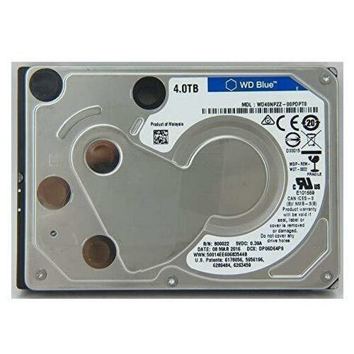 4 ТБ Внутренний жесткий диск Western Digital WD Blue 2.5" (WD40NPZZ)