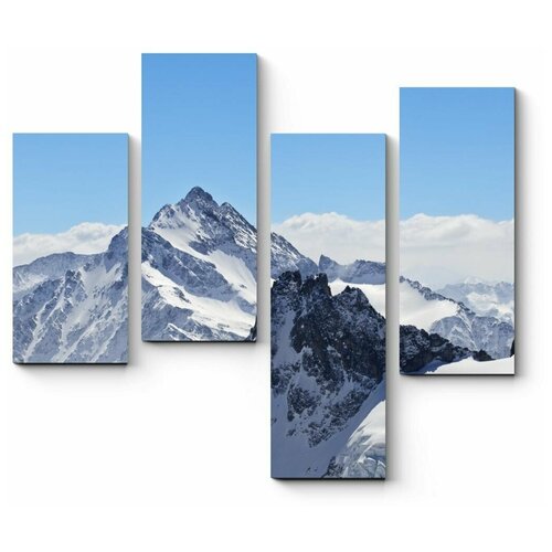 Модульная картина Зимний пейзаж на Маттерхорне 94x88